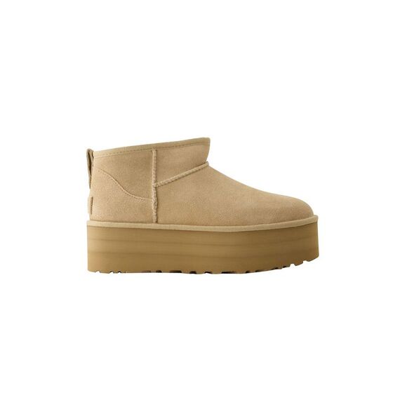 UGG | Shoes | W Classic Ultra Mini Platform Ankle Boots Ugg Leather ...